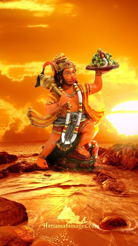 Flying Hanuman Ji Photo