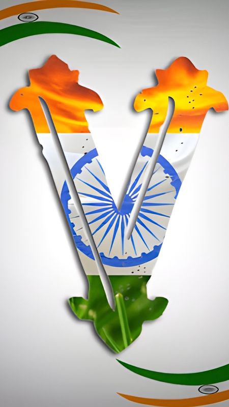 V Alphabet Name Wallpaper