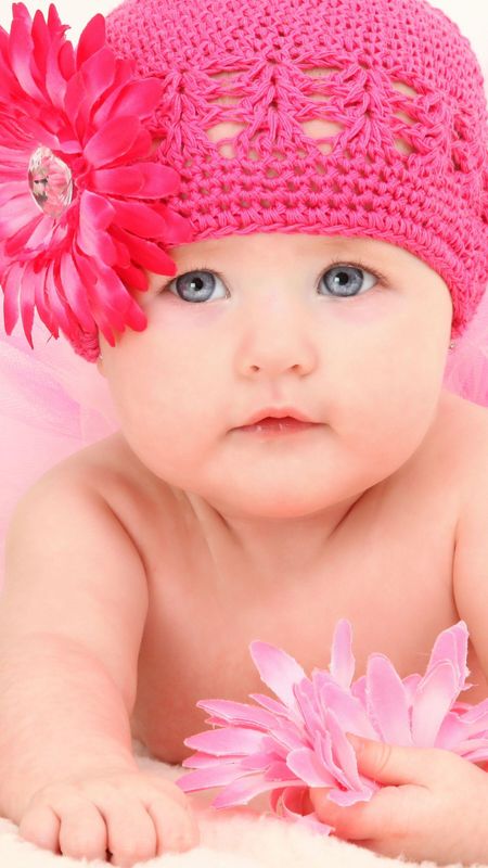 Cute Baby Photos With Flowers