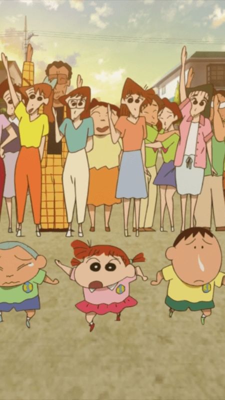 Shin Chan And Friends Wallpaper
