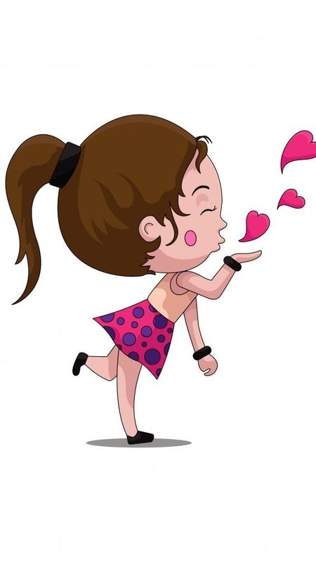 Animated Flying Kiss