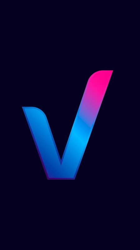 V Logo Wallpaper