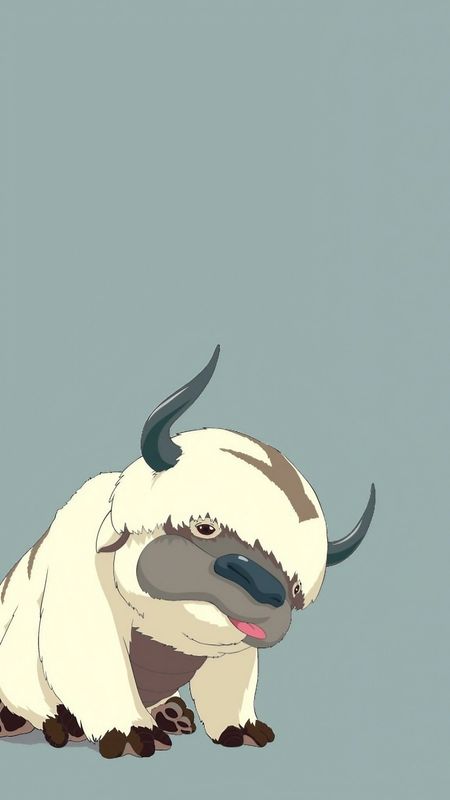 Appa Avatar - Grey Background Wallpaper Download | MobCup
