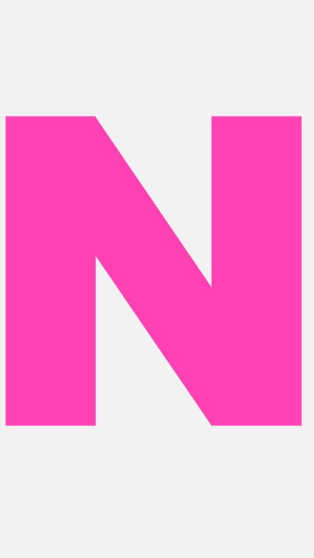 Letter N Wallpaper Pink