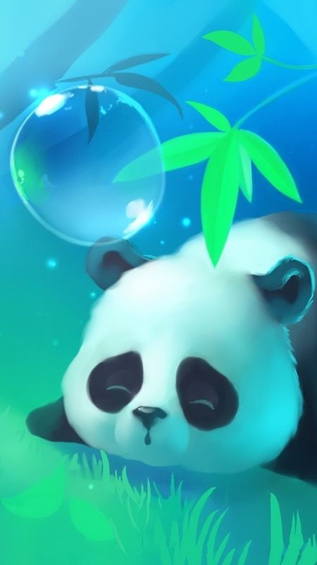Sleepy Panda Wallpaper