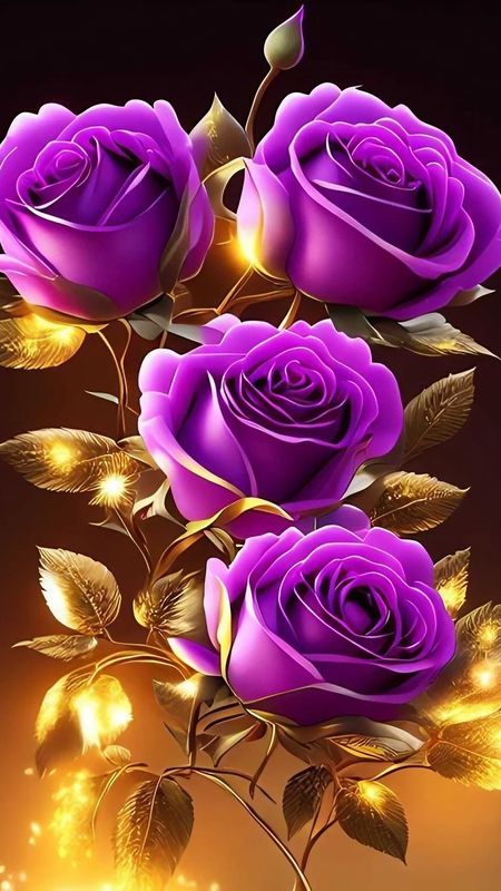 Purple Flower Bouquet Wallpaper